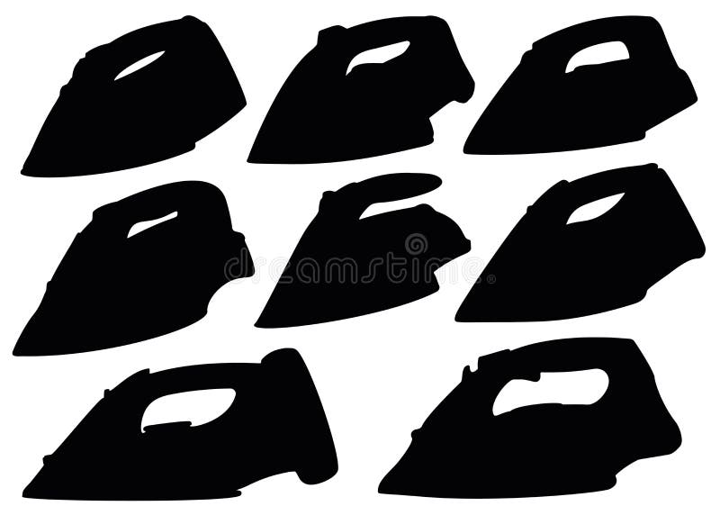 Irons in the Set. Vector Image. Stock Vector - Illustration of included ...