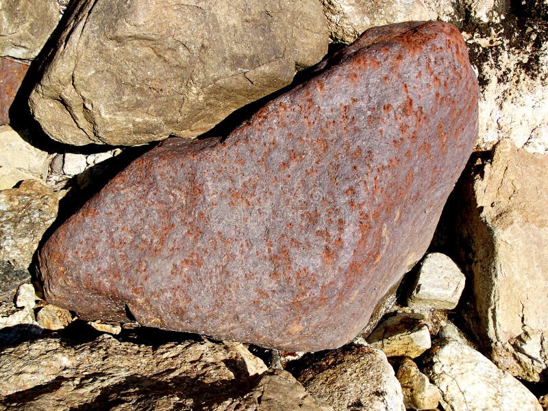 Ironstone Meteorite and Stones Stock Image - Image of structure ...
