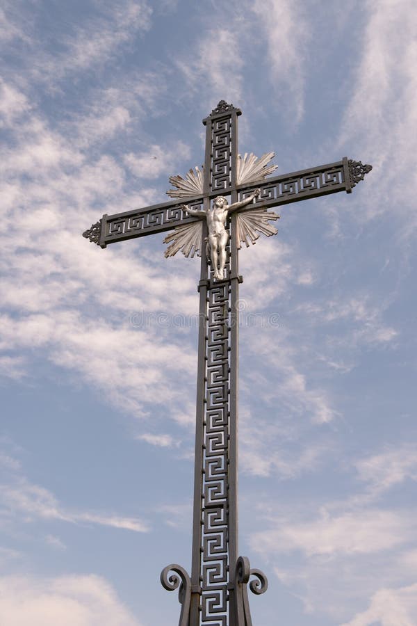 Ironwork cross stock image. Image of metal, religion - 55922375