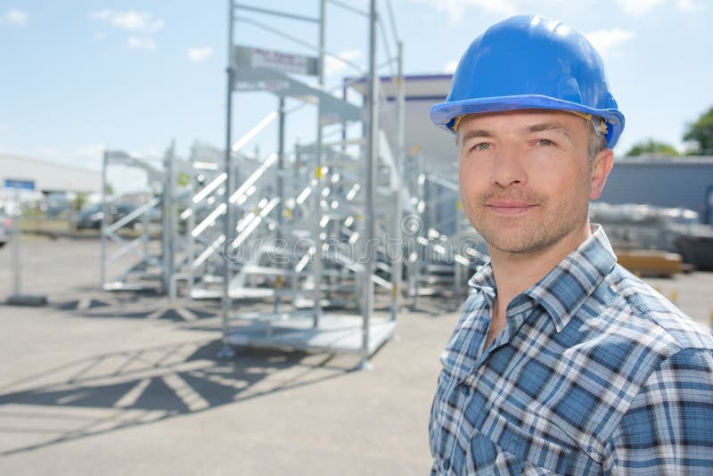 Ironwork work on site stock photo. Image of construction - 127757082