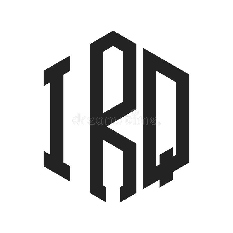 IRQ Logo Design. Initial Letter IRQ Monogram Logo Using Hexagon Shape ...