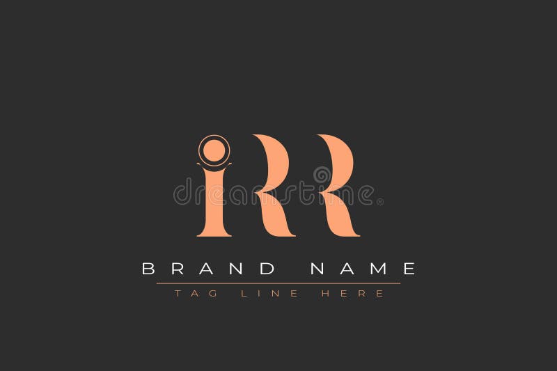 IRR Abstract Letter Logo Design Stock Vector - Illustration of clip ...