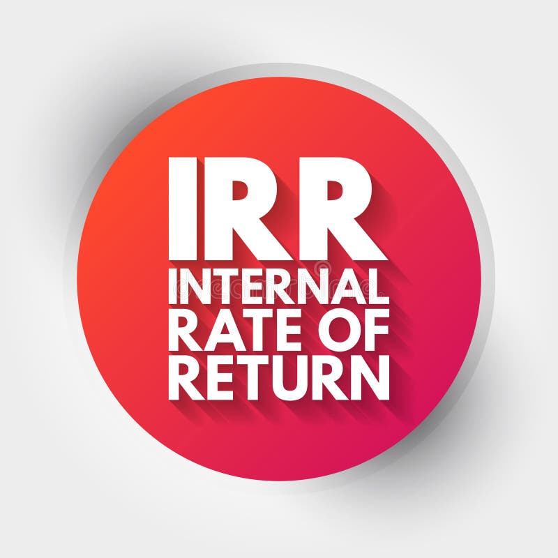 IRR - Internal Rate of Return Acronym, Business Concept Background ...