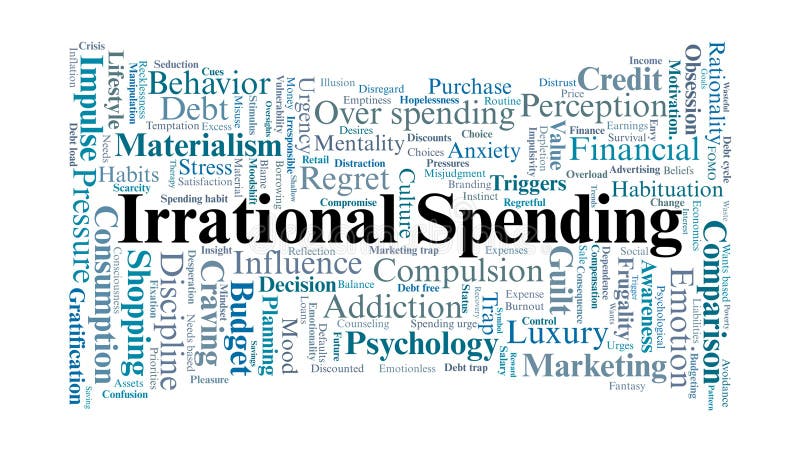 Irrational Spending Word Cloud. Emotional and Psychological Triggers in ...