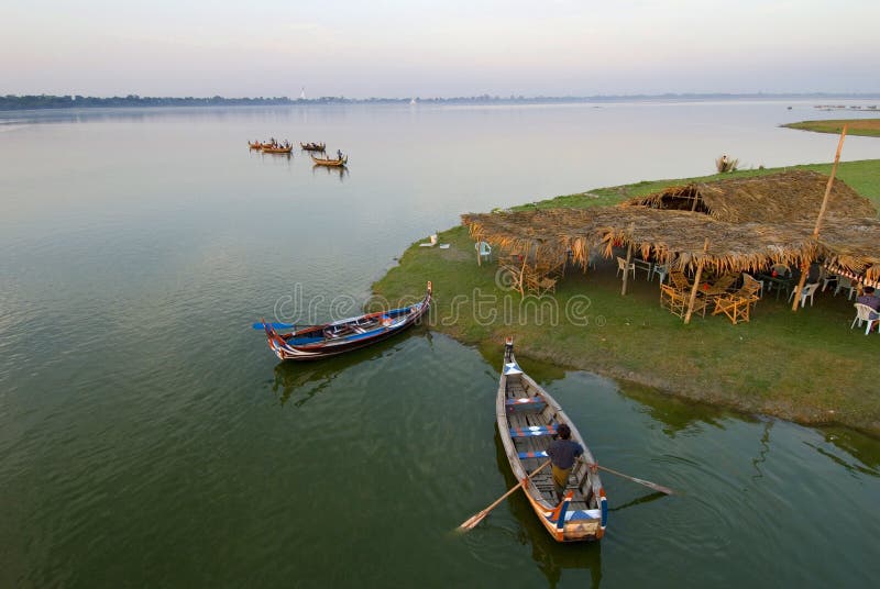 Irrawaddy river in myanmar stock image. Image of angle - 5238407