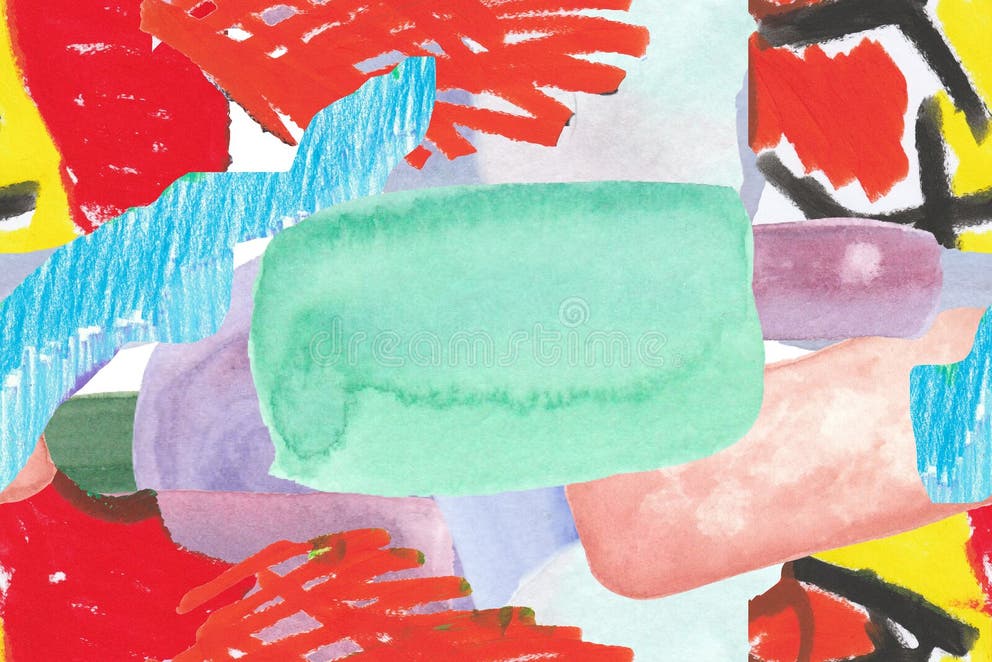 Irregular Abstract Collage Elements. Geometric Paper Collage. Creative ...