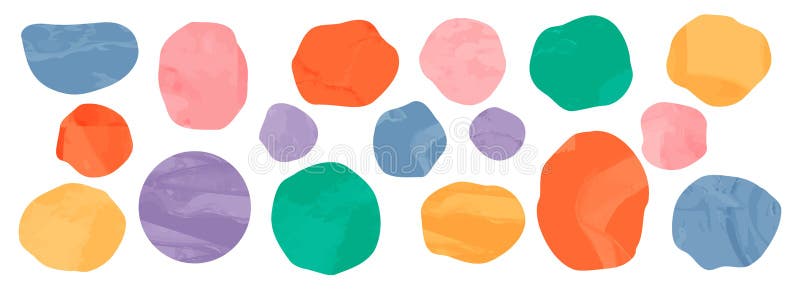 Irregular Asymmetric Organic Stone Shape Collage. Gem Pebble with ...