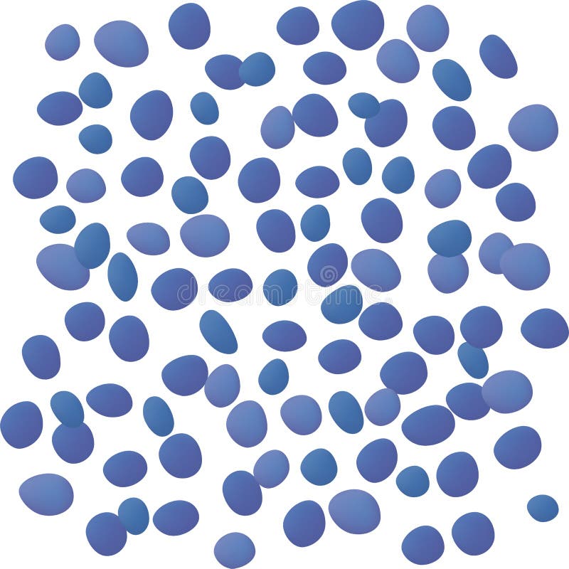 Irregular Background with Blue Peebles Over White. Stock Vector ...