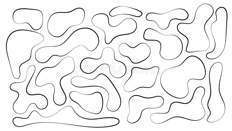 Irregular Blob Seamless Pattern Of Abstract Organic Shapes Abstract Irregular Random Blobs