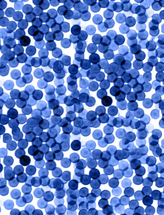 Dark Blue Bokeh Spots on a White Background. Blue Watercolor Blurred ...