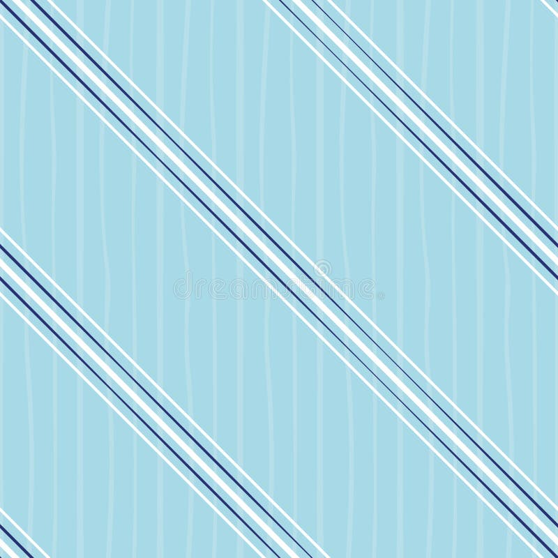 Irregular Blue and White Diagonal Stripes Design. Seamless Vector on ...