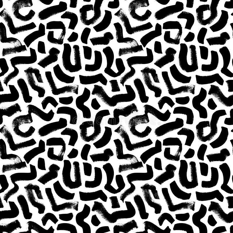 Irregular Circular Lines Vector Seamless Pattern. Stock Vector ...