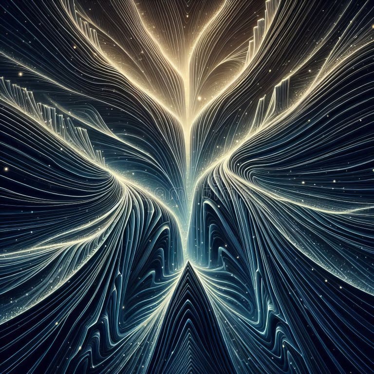 Irregular Convergence with Angle Two or More Ridges Converging Stock ...