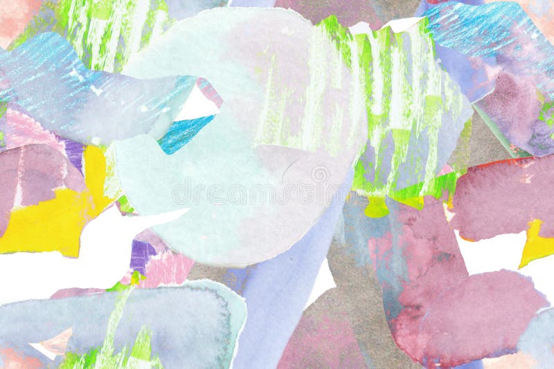 Irregular Creative Paper Collage. Abstract Modern Geometric Paper Cut ...