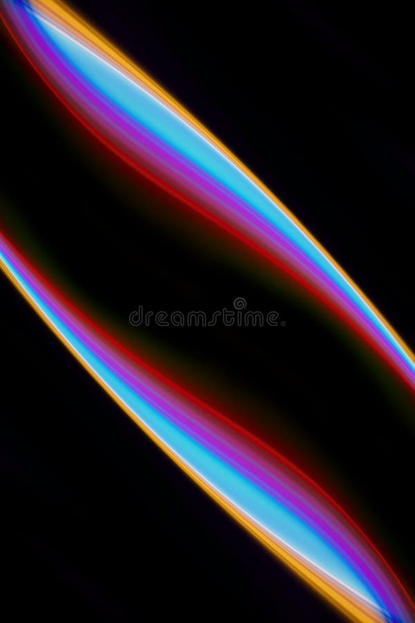 Irregular Curved Colored Stripes Stock Illustration - Illustration of ...