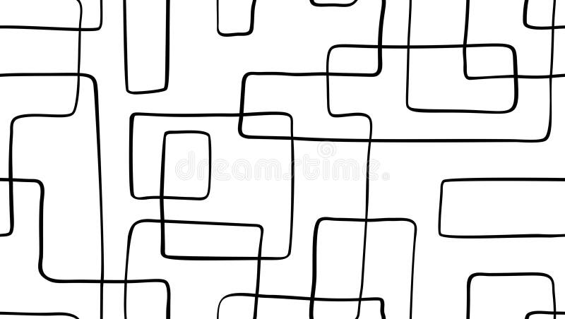 Irregular Doodle Seamless Pattern. Clean and Minimalist Look Stock ...