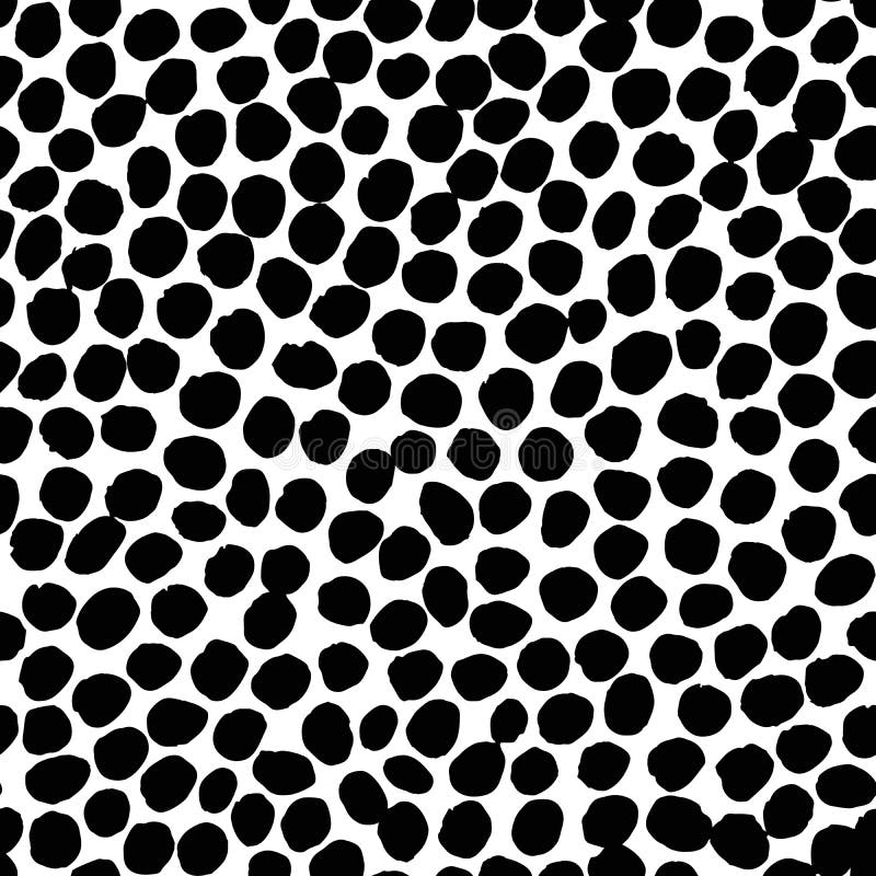 Irregular Dots Striped Pattern Seamless Hand Drawn Print Stock Vector ...