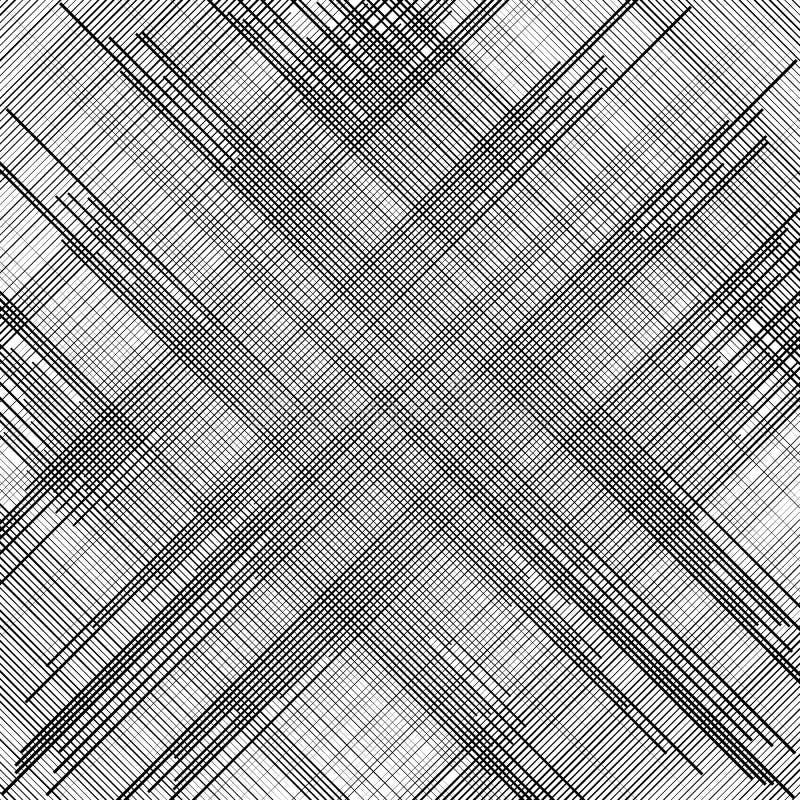 Irregular Dynamic Lines Abstract Monochrome Pattern. Linear Gri Stock ...