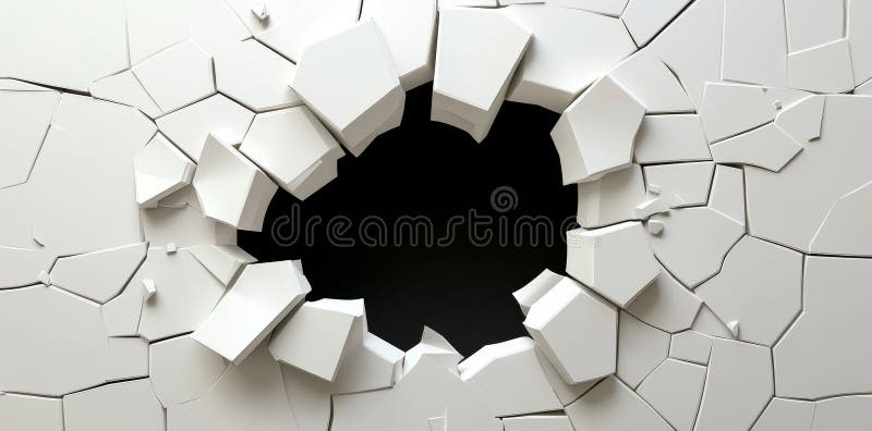 Irregular Geometric Polygon Shapes in White Form a Flat Lay Pattern ...