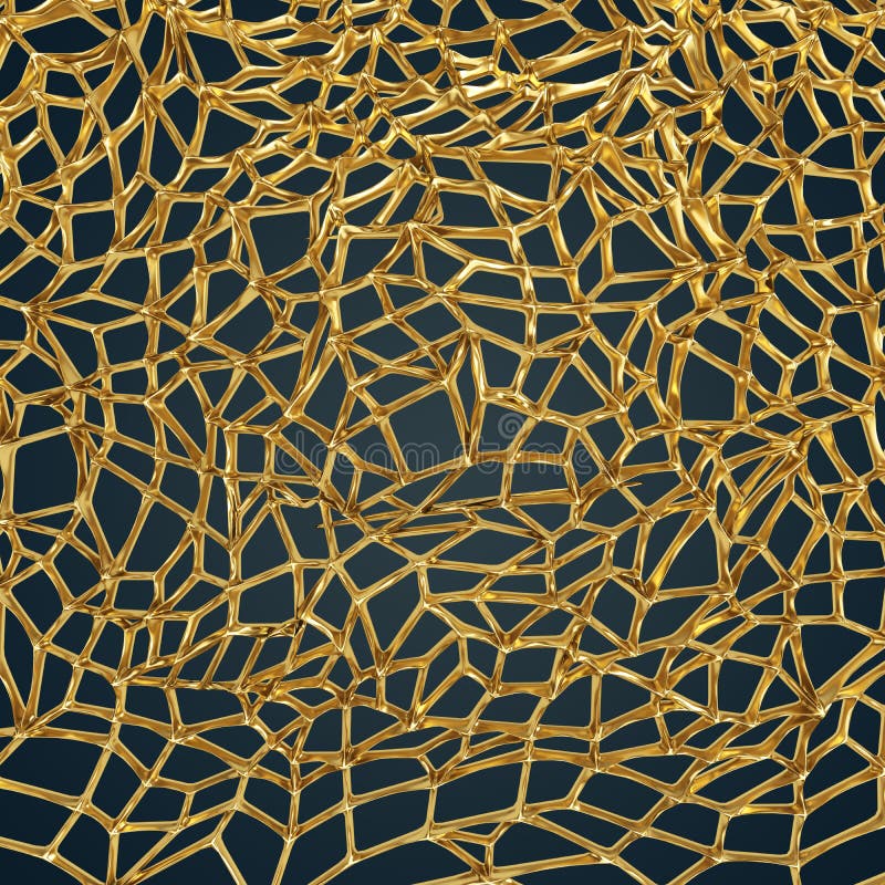 Irregular Gold Lattice Luxury Background. Stock Illustration ...