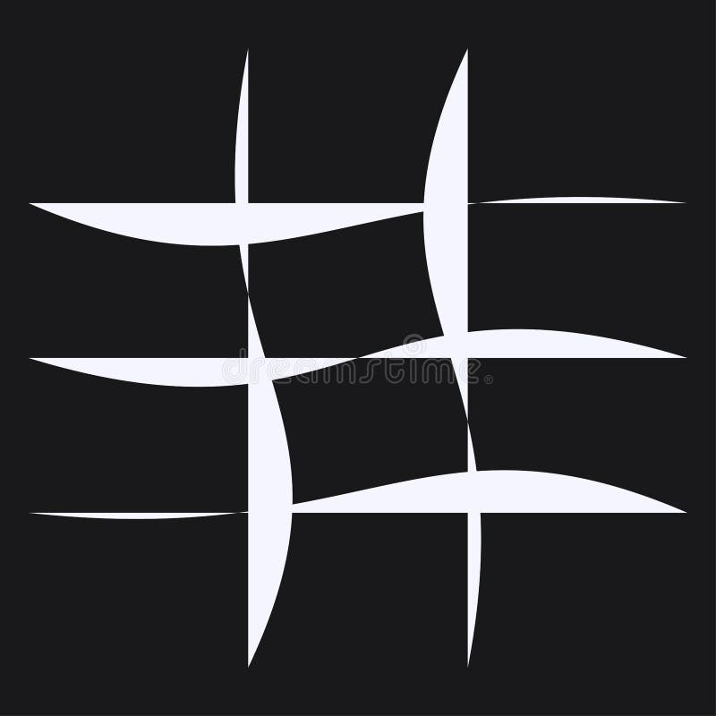 Irregular Grid, Mesh with Random Lines. Squares Lattice, Grating ...