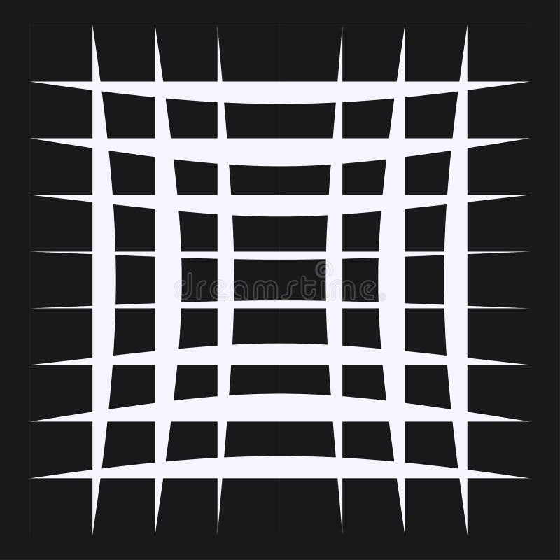 Irregular Grid, Mesh with Random Lines. Squares Lattice, Grating ...