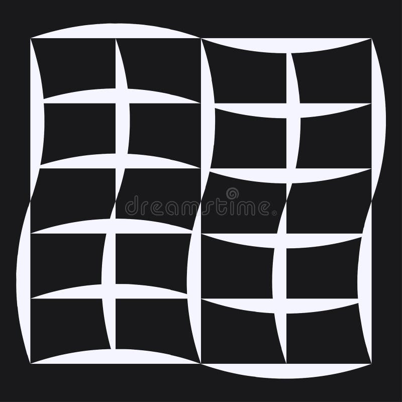 Irregular Grid, Mesh with Random Lines. Squares Lattice, Grating ...