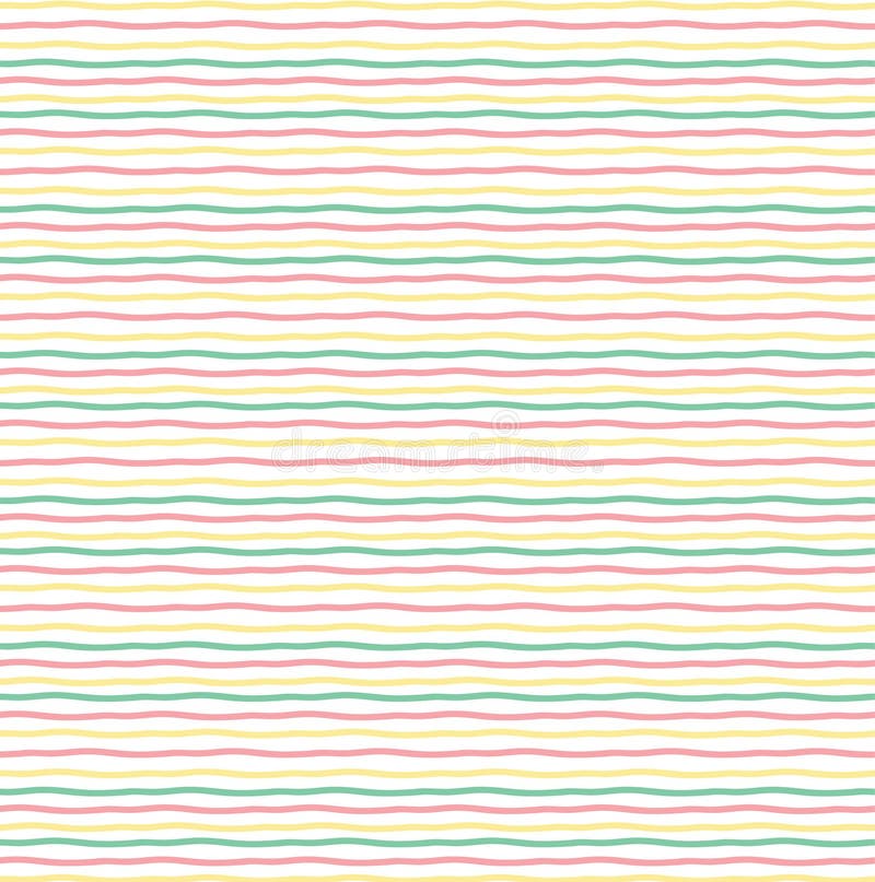Irregular Horizontal Wavy Lines Pattern Stock Vector - Illustration of ...