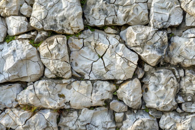 Irregular Light-Colored Stone Wall Stock Illustration - Illustration of ...