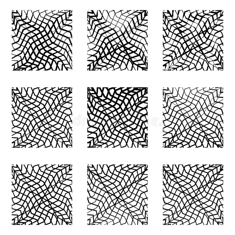 Irregular Lines Background, Pattern, Abstract Design Element Set Stock ...