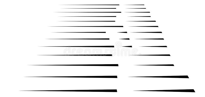 Irregular Lines in 3d Perspective. Segments Stripes, Streaks, Strips ...