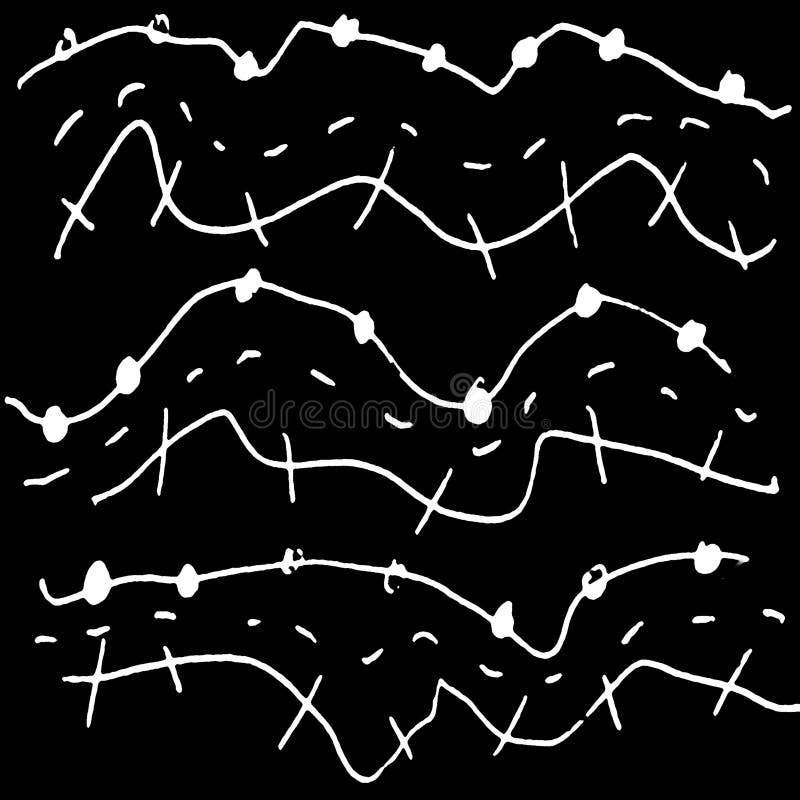 Irregular Lines Seamless Pattern Design Stock Illustration ...