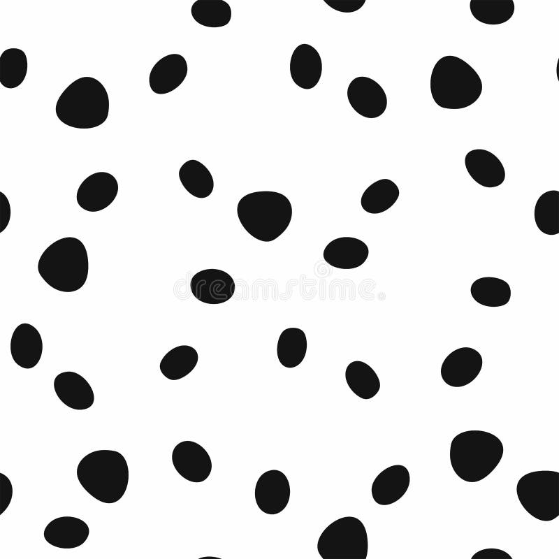 Rounded Red Spots. on White Background. Abstract Seamless Pattern Stock ...