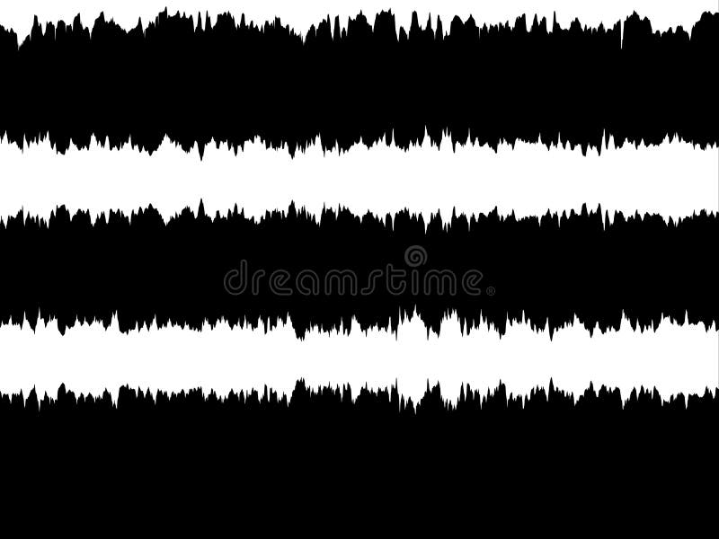 Irregular and Ragged Black and White Stripes Stock Illustration ...