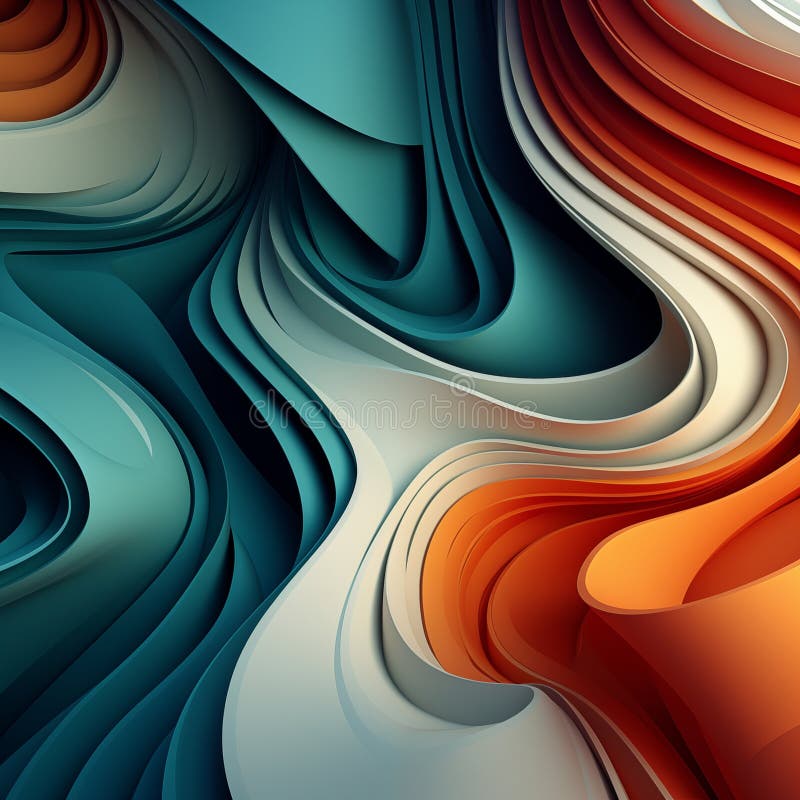 Irregular Random Abstract 3D Textures and Graphics Generative Ai Stock ...