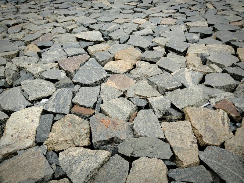 Irregular rough stone path stock photo. Image of bedrock - 236927312