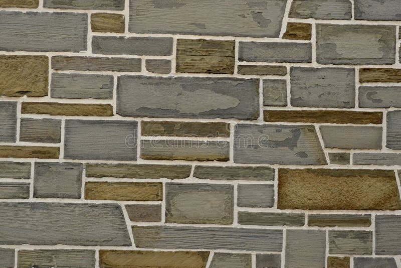 Irregular Shale Brick Wall Closeup Texture Stock Image - Image of ...
