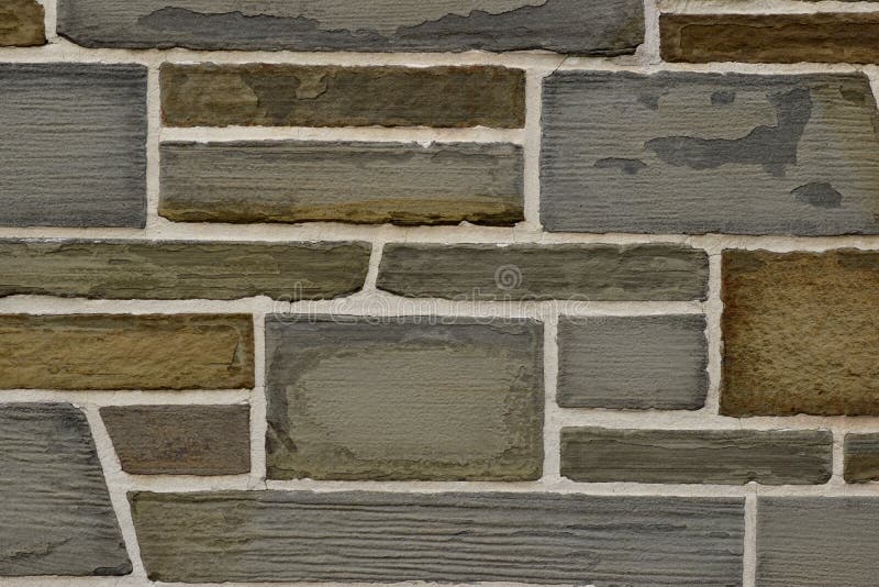 Irregular Shale Brick Wall Closeup Texture Stock Image - Image of ...