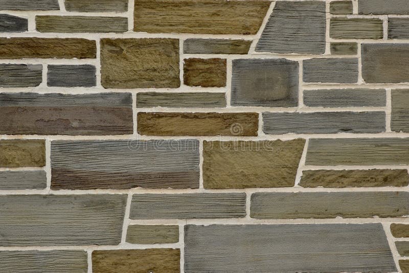 Irregular Shale Brick Wall Closeup Texture Stock Photo - Image of ...
