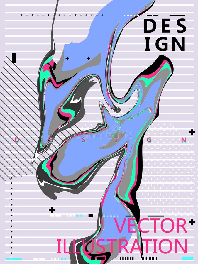 Irregular Shape Consisting of an Abstract Background Stock Vector ...