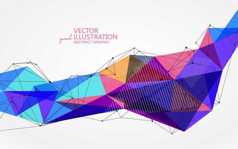 Irregular Shape of Dots, Lines and Faces, Abstract Design. Stock Vector ...