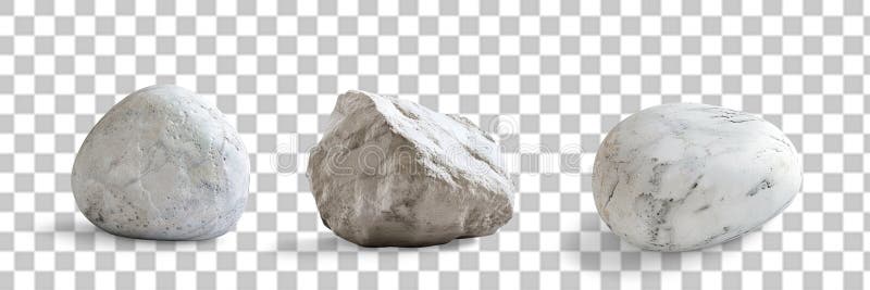 Irregular Shaped Natural Rock on a Transparent Background Stock Image ...