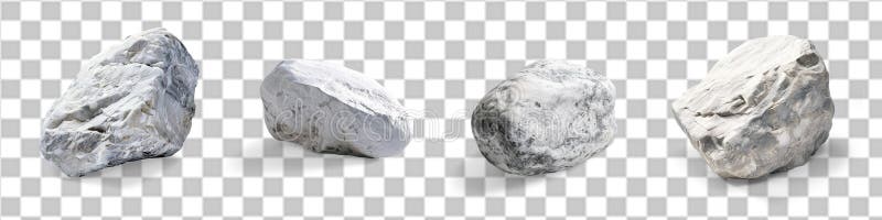 Irregular Shaped Natural Rock on a Transparent Background Stock Image ...