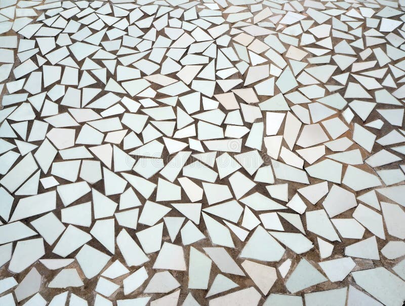 Irregular White Tiles On A Wall Stock Image - Image of grid ...