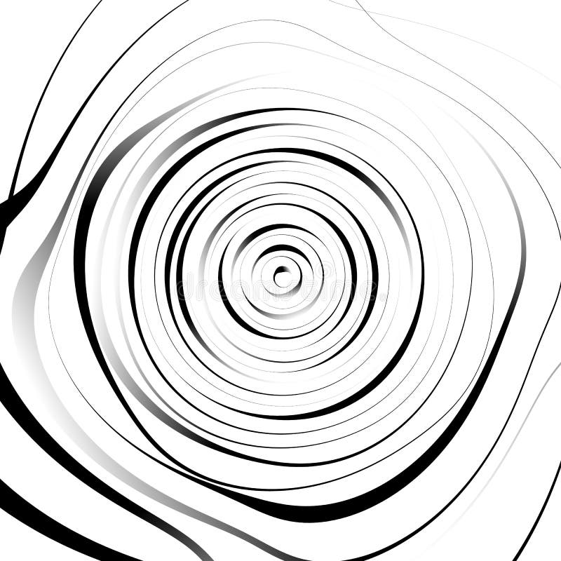 Irregular Spiral Background in Square Format. Abstract Geometric Stock ...