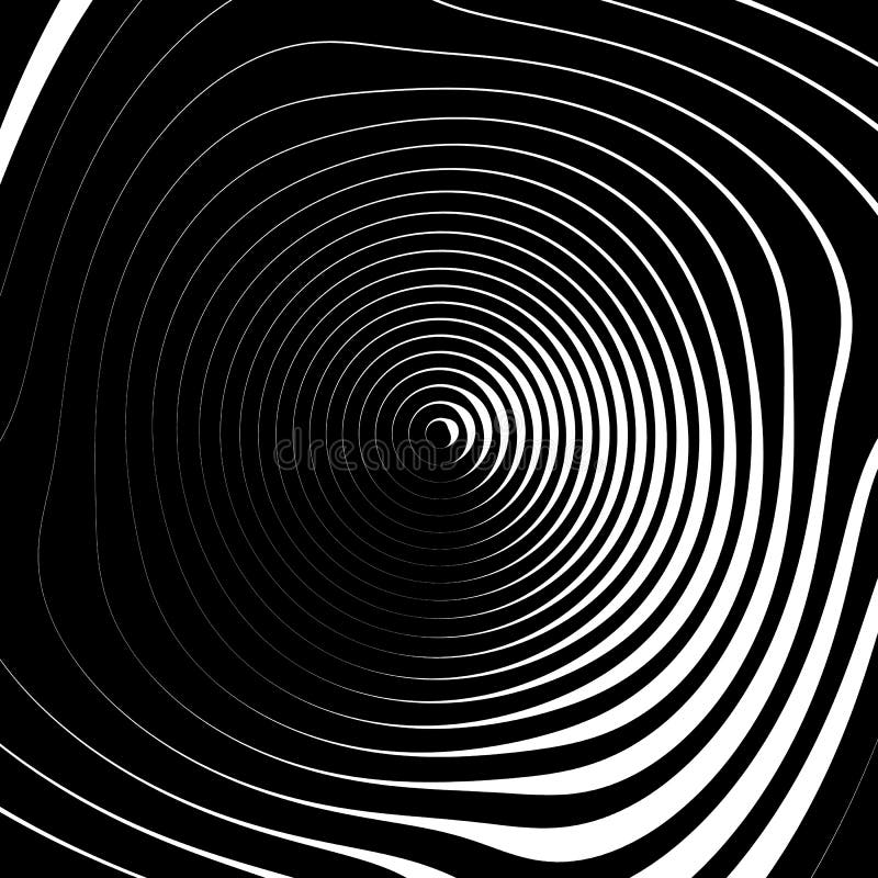 Irregular Spiral Background in Square Format. Abstract Geometric Stock ...