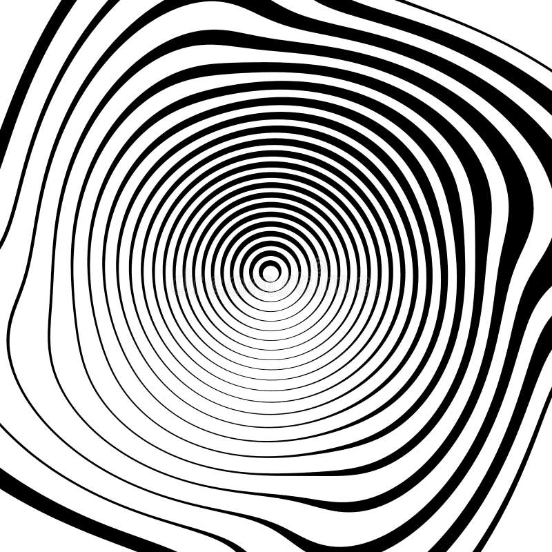 Irregular Spiral Background in Square Format. Abstract Geometric Stock ...