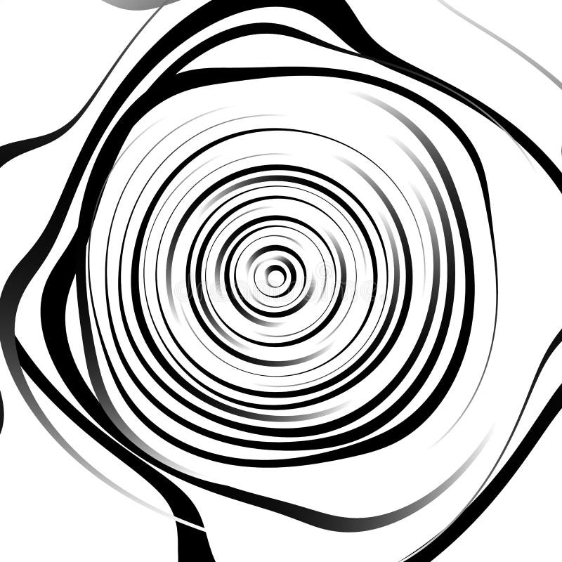 Irregular Spiral Background in Square Format. Abstract Geometric Stock ...