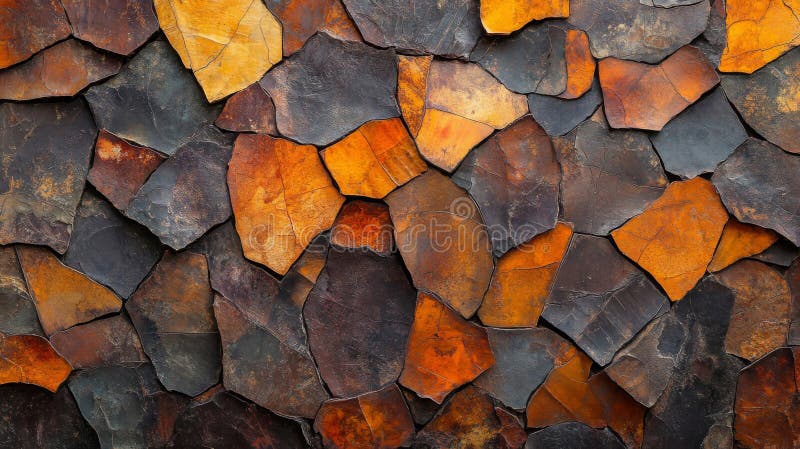 Irregular Stone Wall Texture in Warm Tones Stock Illustration ...