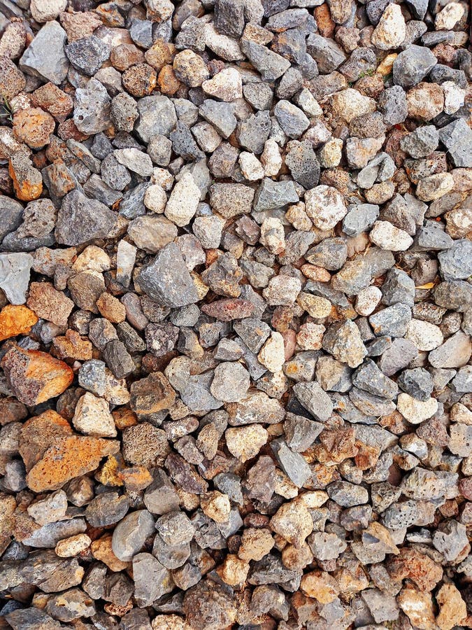 Irregular Stones Background. Pebble Wall. Texture of Irregular Small ...
